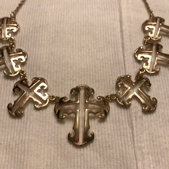 Jewelry | Gold Cross Necklace Multiple Crosses Inside It | Poshmark